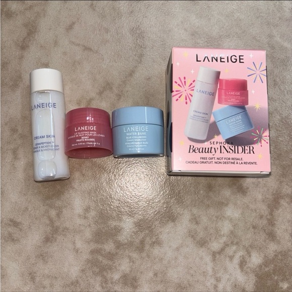 LANEIGE | Skincare | Laneige Skincare Trio With Blue And Pink Packaging ...